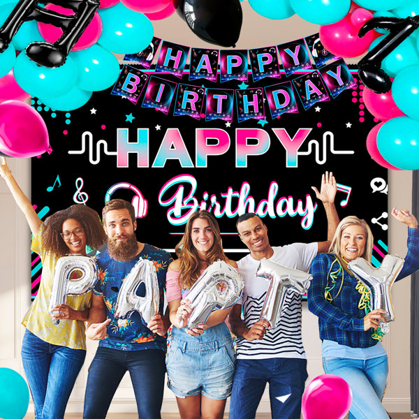 The Party Aisle™ Tik Tok Party Supplies,155pcs Tik Tok Birthday Party Decorations & Tik Tok ...